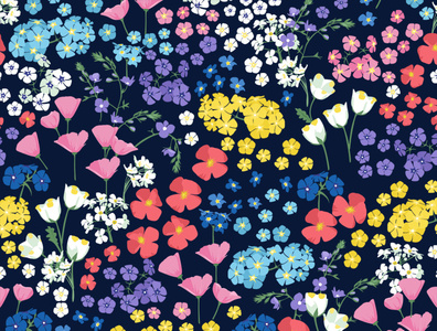 ditsy pattern by Olga Shashok on Dribbble