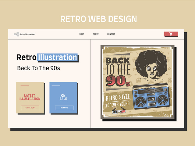 Retro Website designs, themes, templates and downloadable graphic ...
