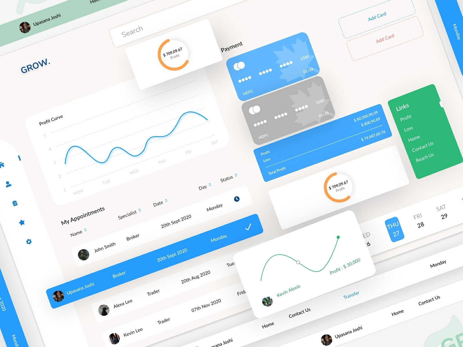 Grow trading platform UI by GoProtoz - Design Studio on Dribbble