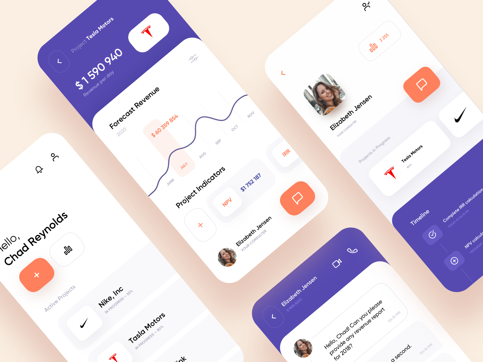 Consulting Service - App Design by Anastasia Golovko on Dribbble