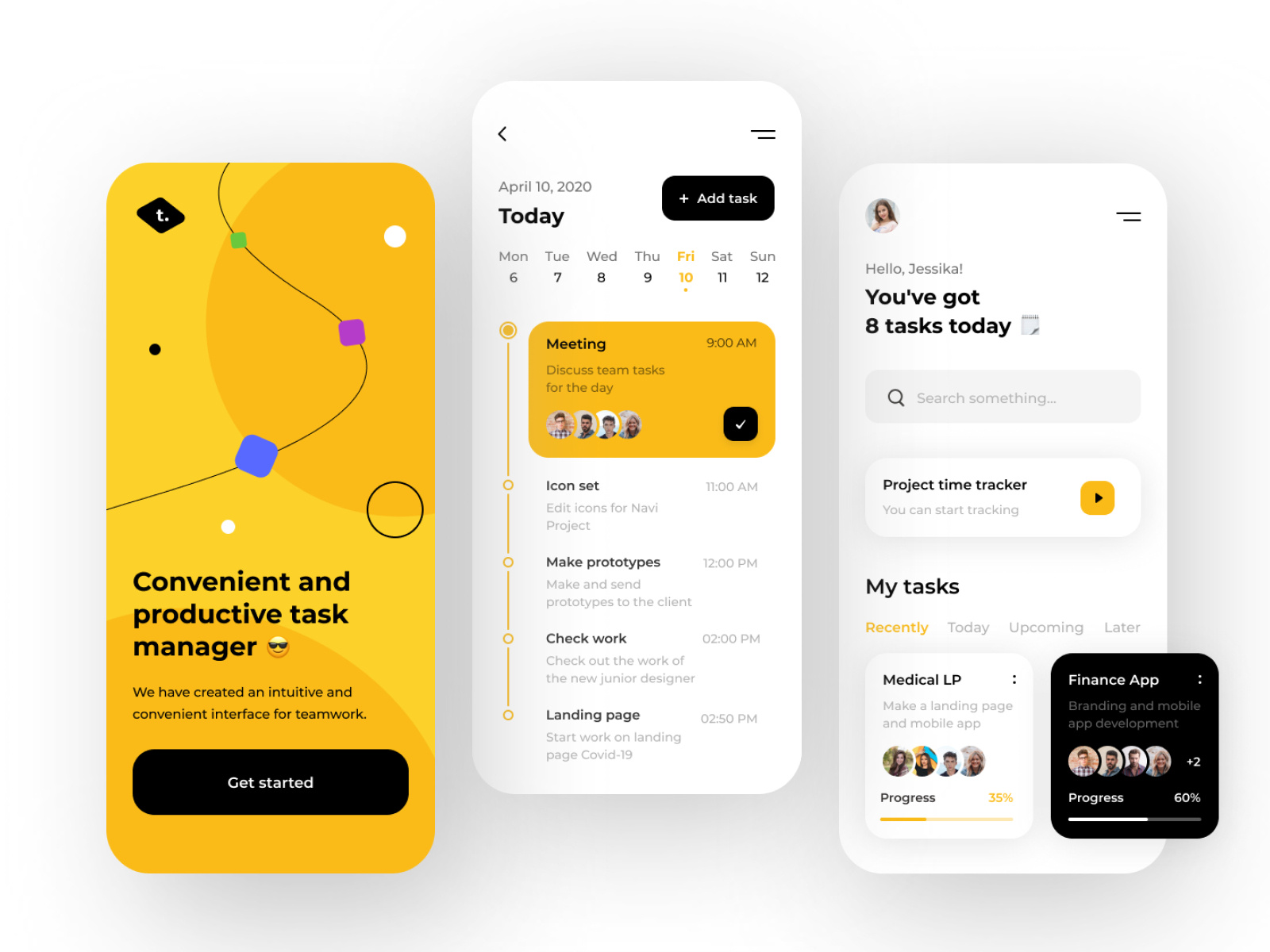 Task manager - Mobile App by Anastasia Golovko on Dribbble