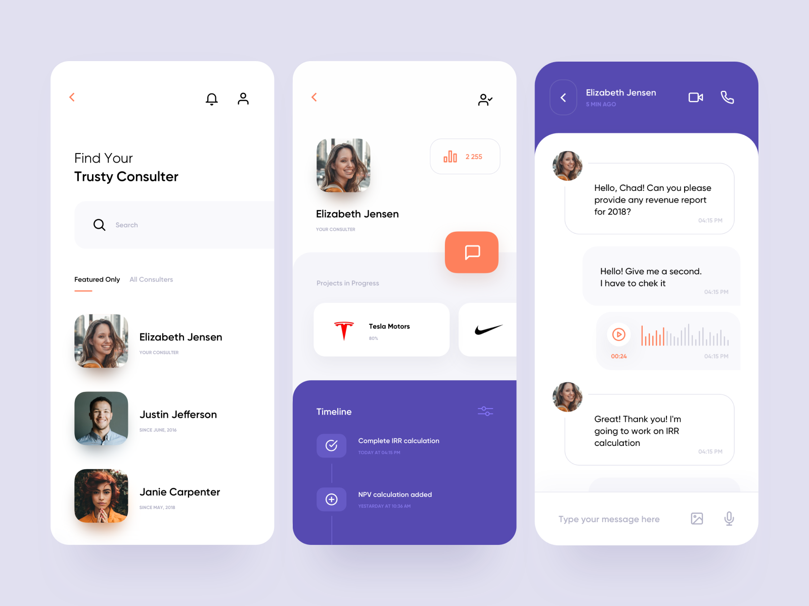 Consulting Service — Mobile App Other Screen by Anastasia Golovko on ...