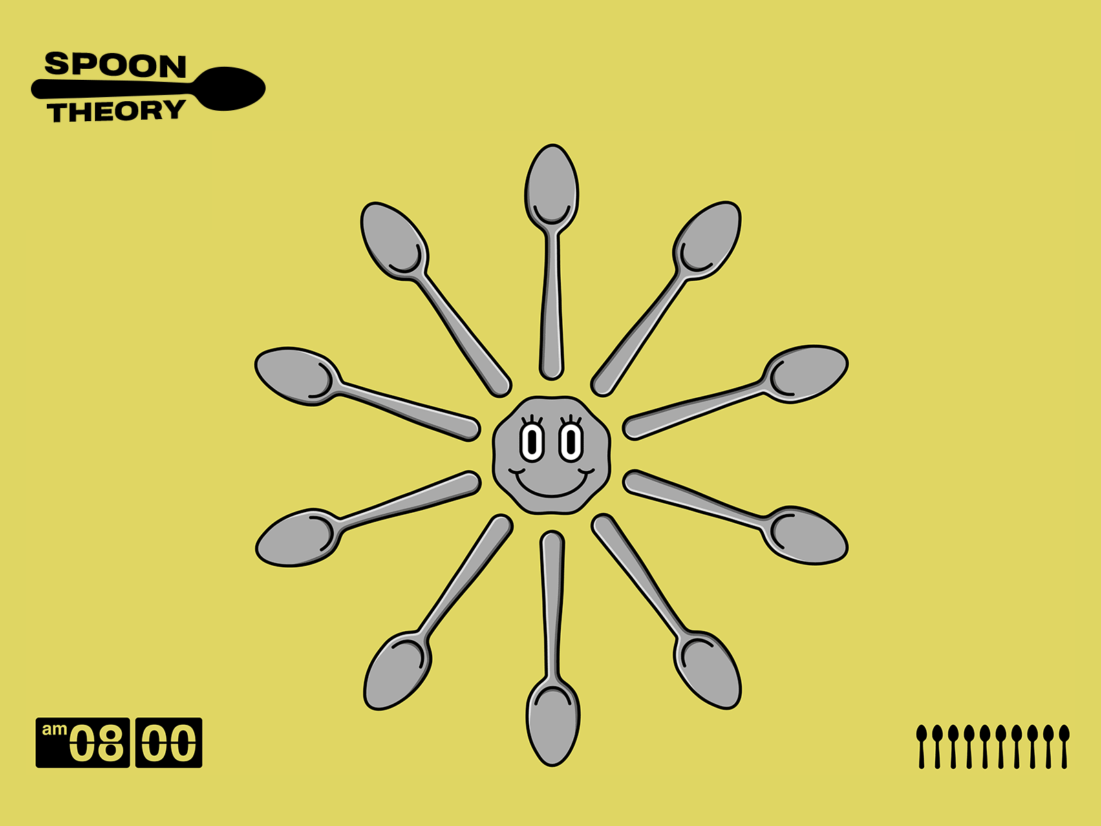 The Spoon Theory by Nicole Kline on Dribbble