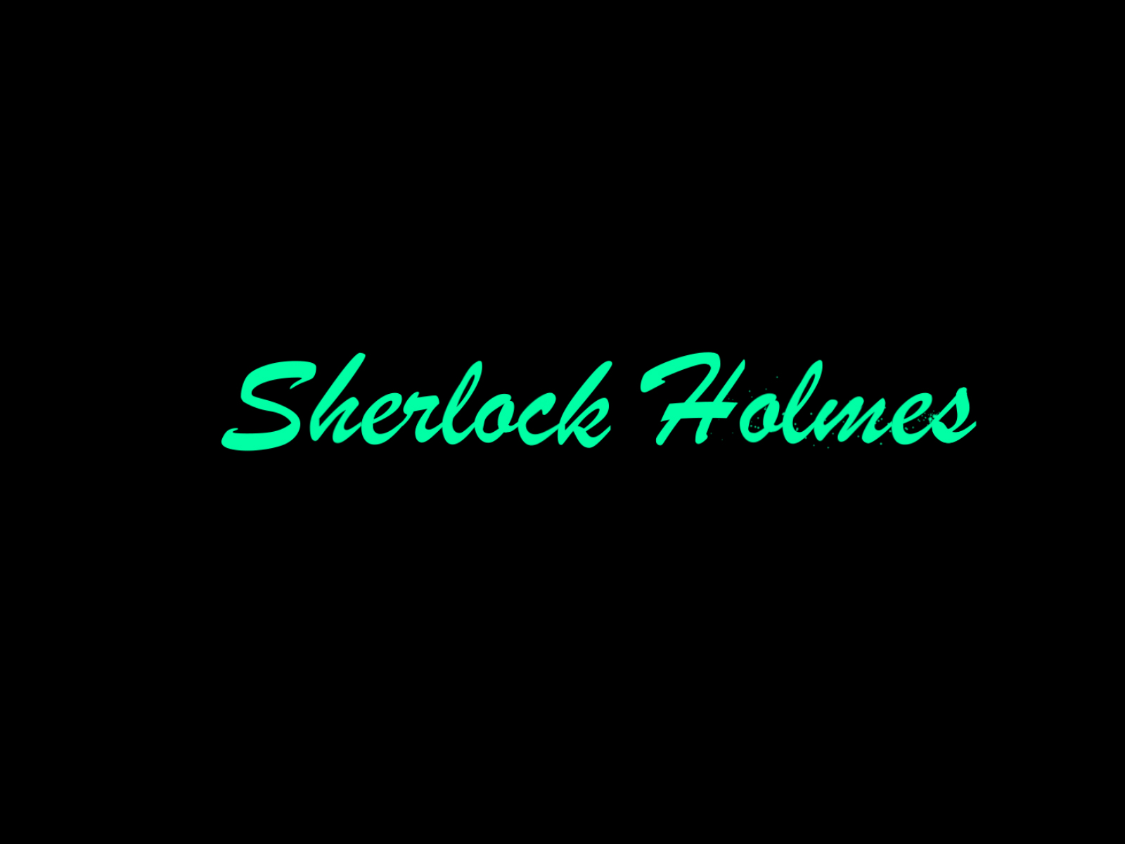 Sherlock Title Gif