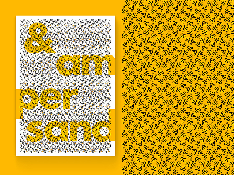 Glyph Pattern Series - Ampersand by Alexander Melville on Dribbble