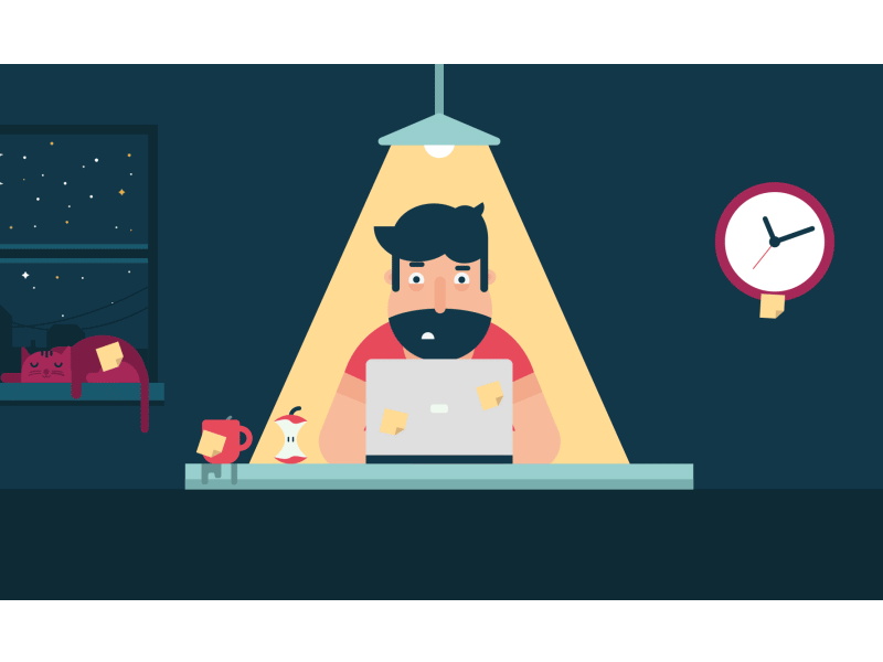 Stupid deadlines. by Ryan Rumbolt for Wonderlust on Dribbble