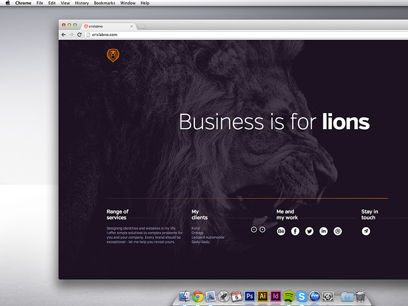 Personal website by Cris Labno on Dribbble