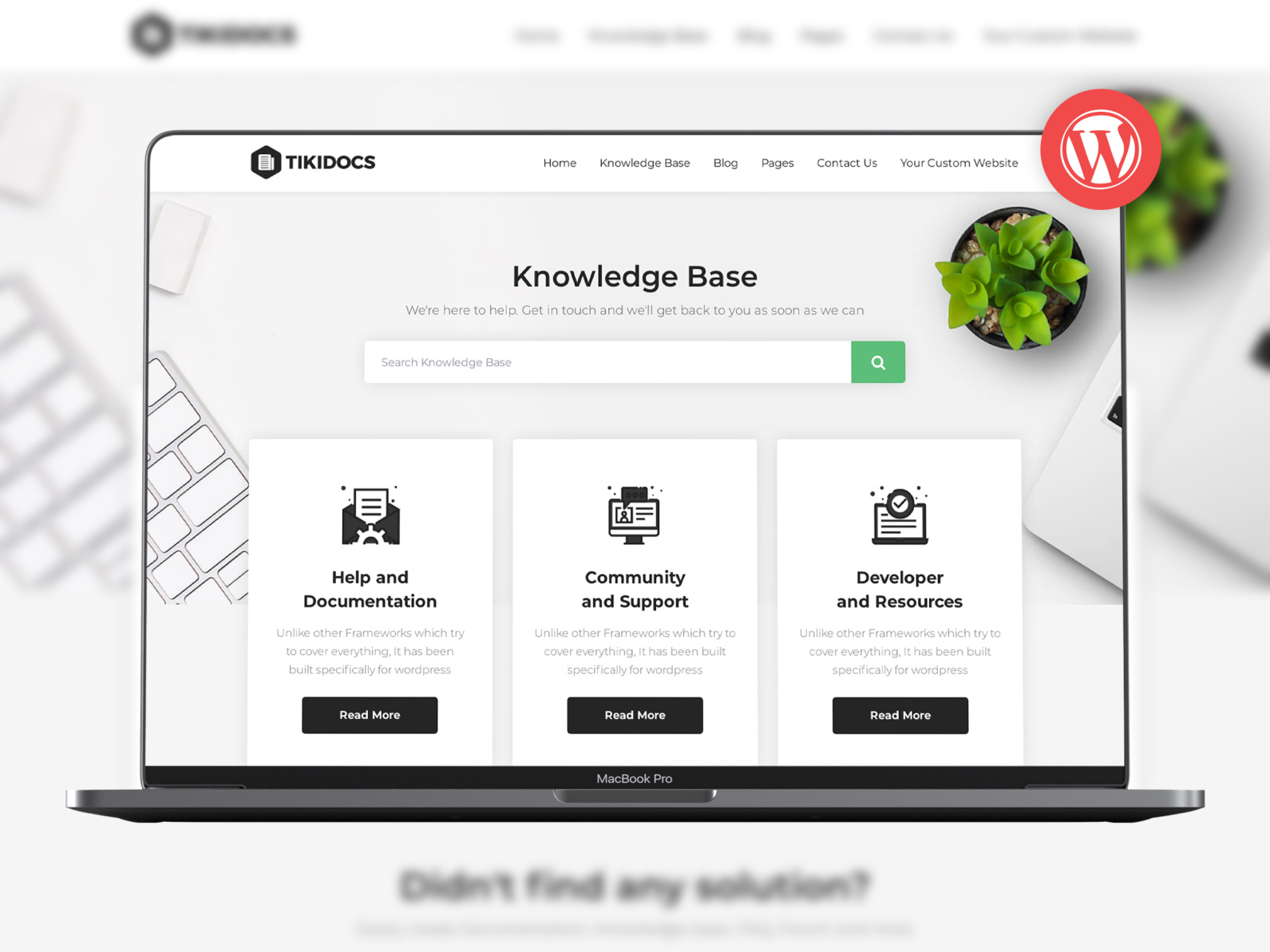 Tikidocs - Knowledgebase & Support Forum WordPress Theme + RTL by ModelTheme on Dribbble
