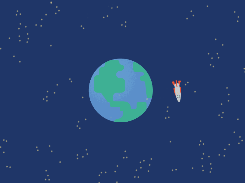 Earth Orbit Gif