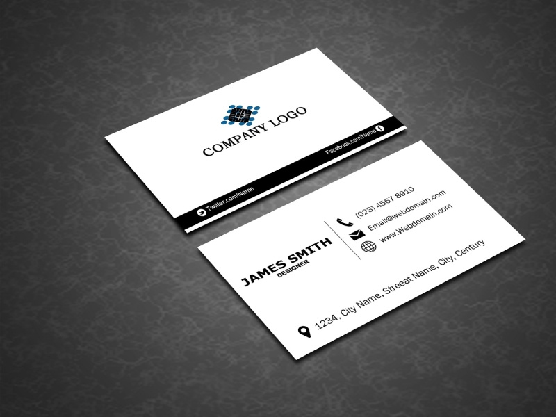 Clean Business Cards by Design Pola on Dribbble