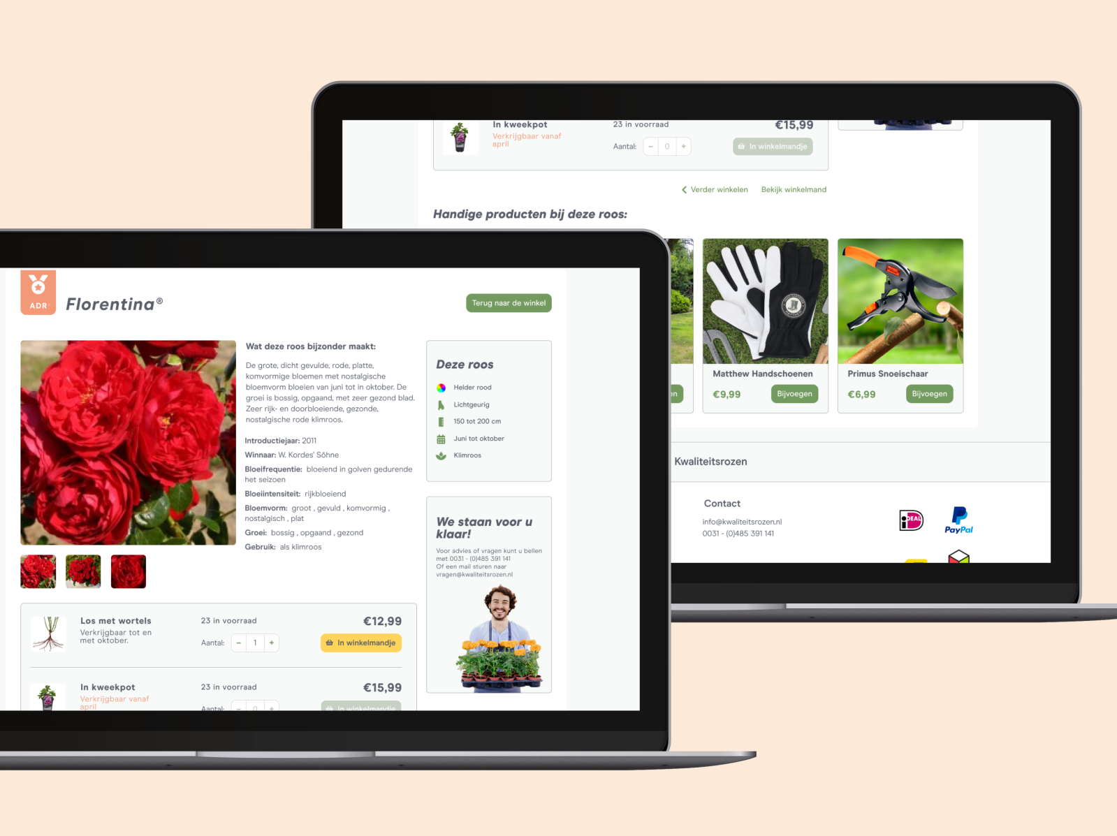 Flower Webshop by Dennis Klein on Dribbble