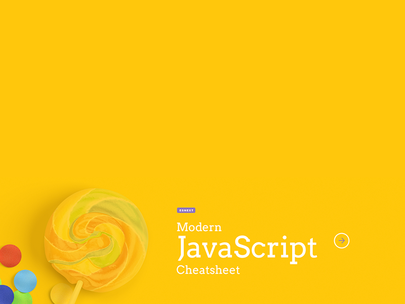 Cover — Modern Javascript Cheatsheet By Ahmad Awais On Dribbble