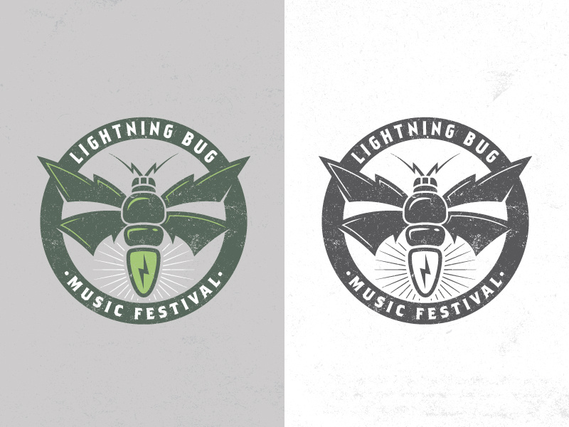 Lightning Bug Music Festival - Logo Concept by Grant Nielsen on Dribbble
