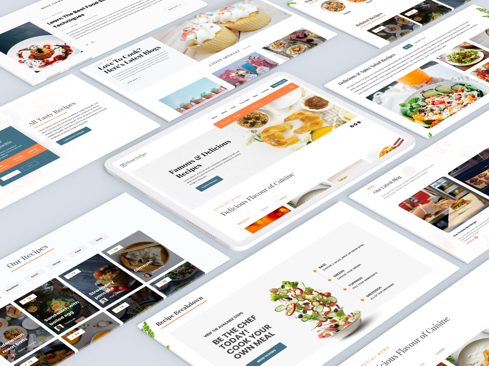 Cook & Recipes | Web UI Design by Mughees Ahmad on Dribbble
