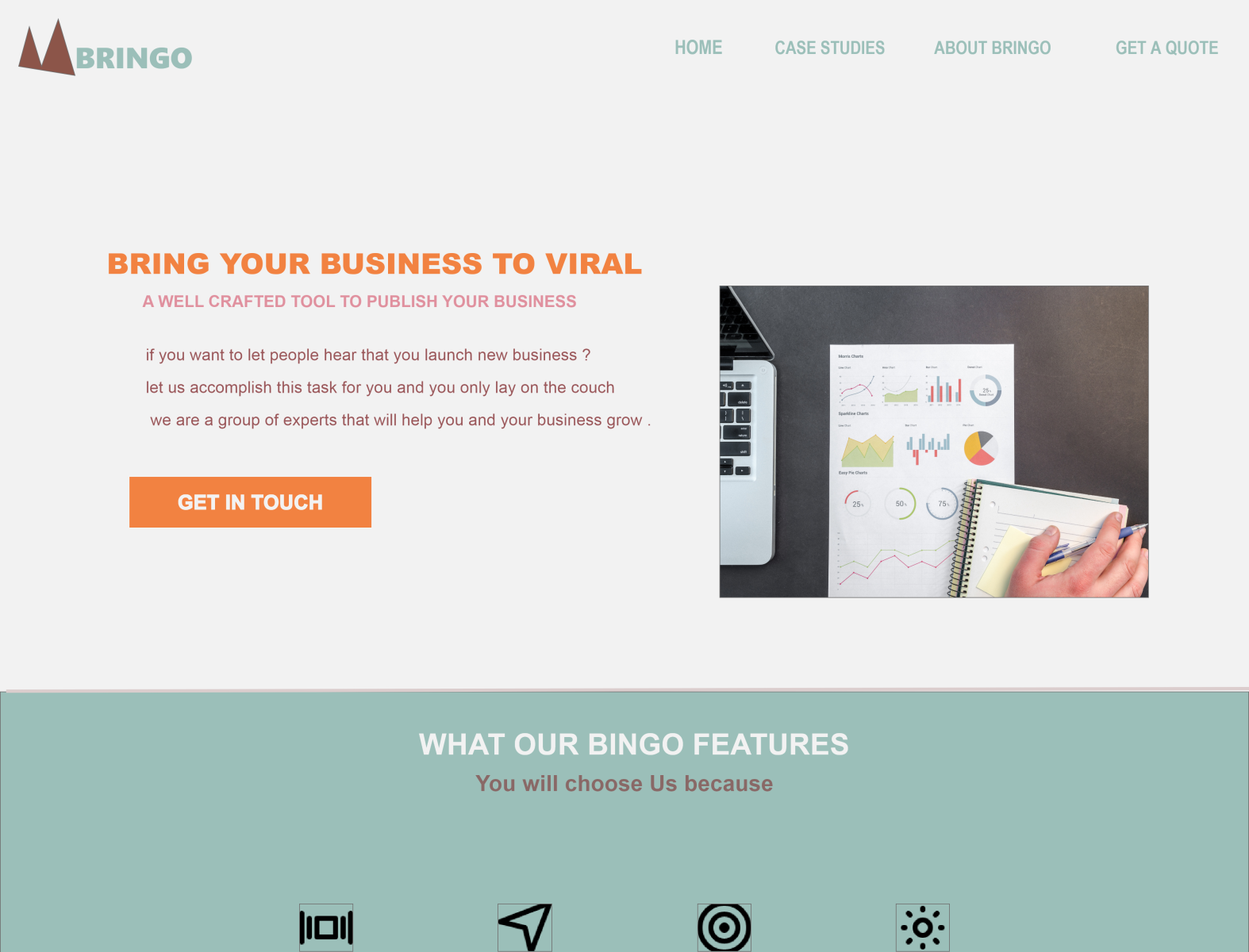 Bringo Landing Page by Ahmed Hamed on Dribbble