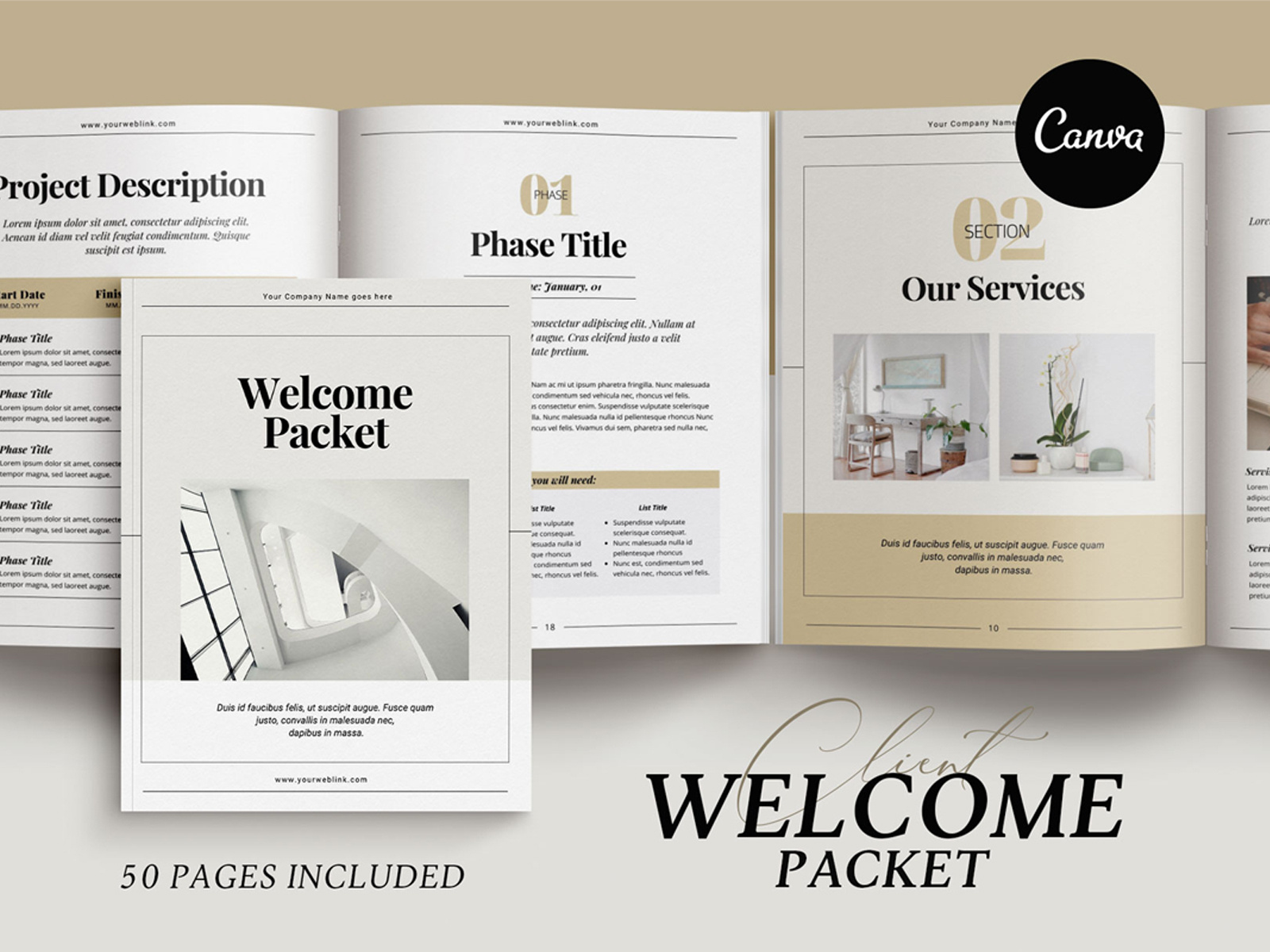Client Welcome & Pricing Packet - Canva template by 3.14&Altprints on ...