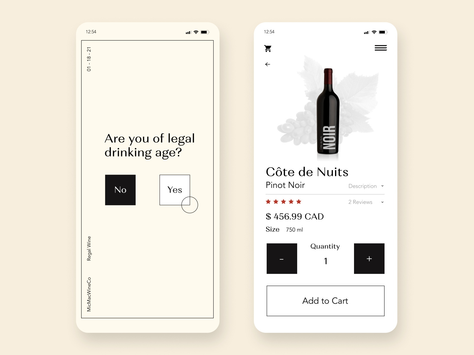 Wine App Concept by Derrik Campbell on Dribbble