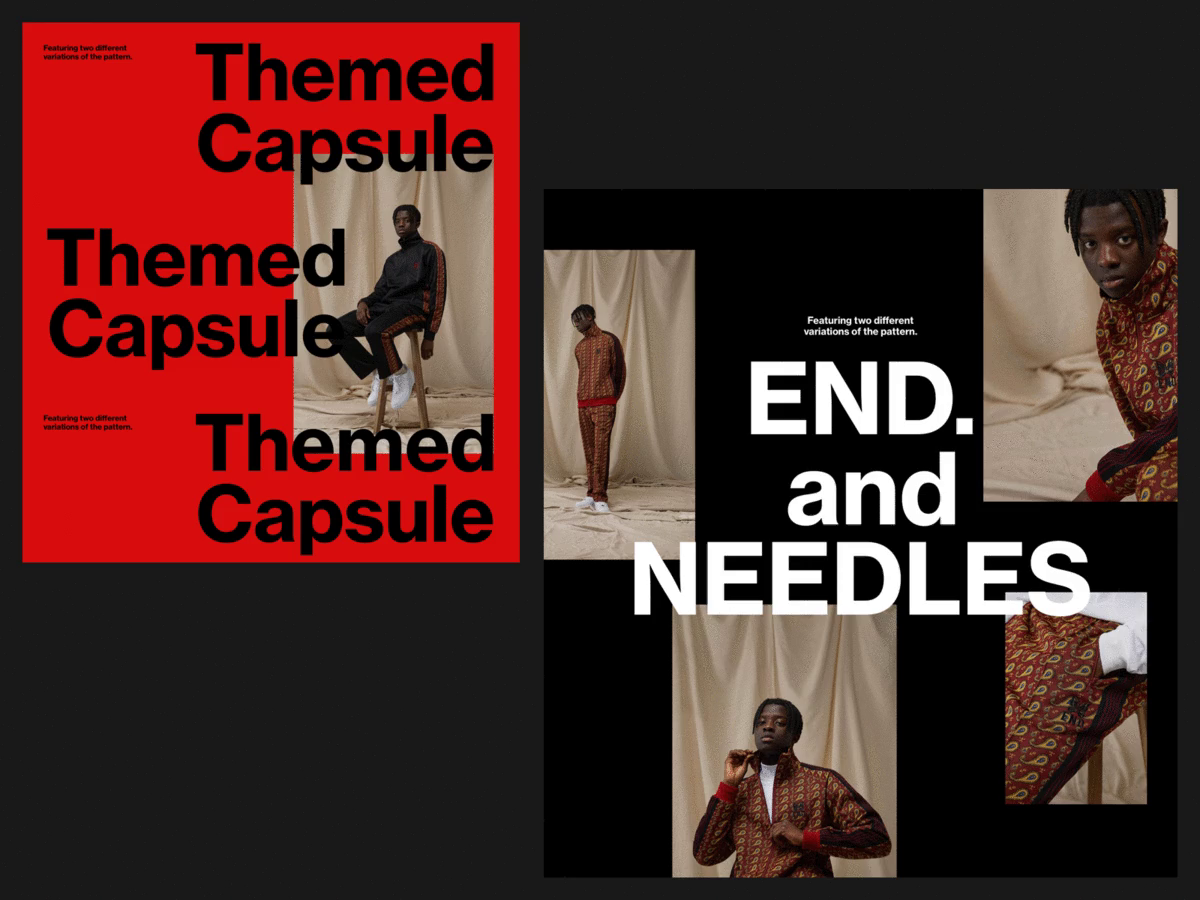 END. x NEEDLES Editorial by Andrea Jelić on Dribbble