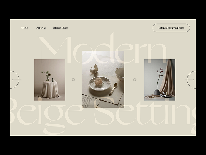 Interior Design Header by Andrea Jelić on Dribbble