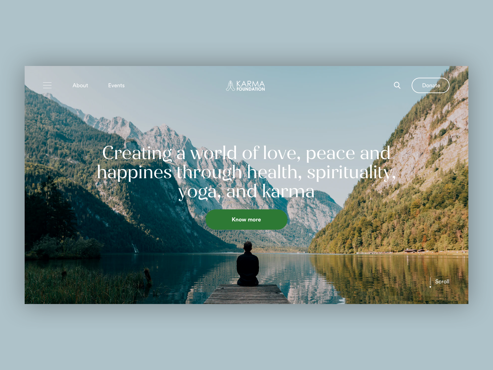 Karma Foundation Header by Andrea Jelić for Seahawk on Dribbble