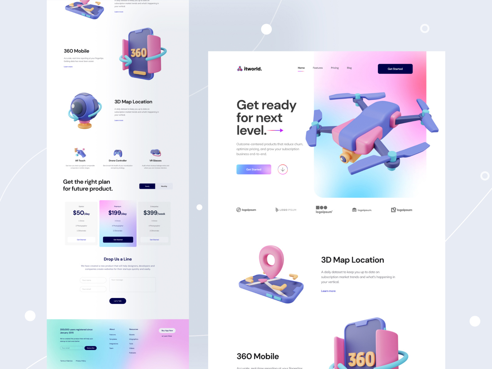 Robotics Service - Website UI Design by Azaz on Dribbble