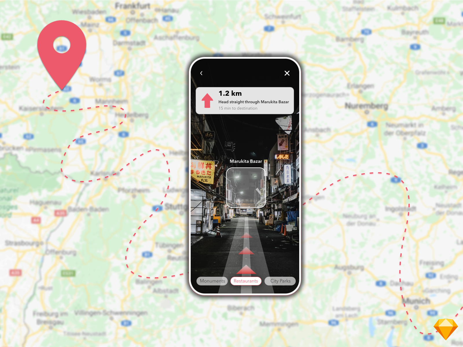 Navigation | AR Mockup by Sarah Suleri on Dribbble