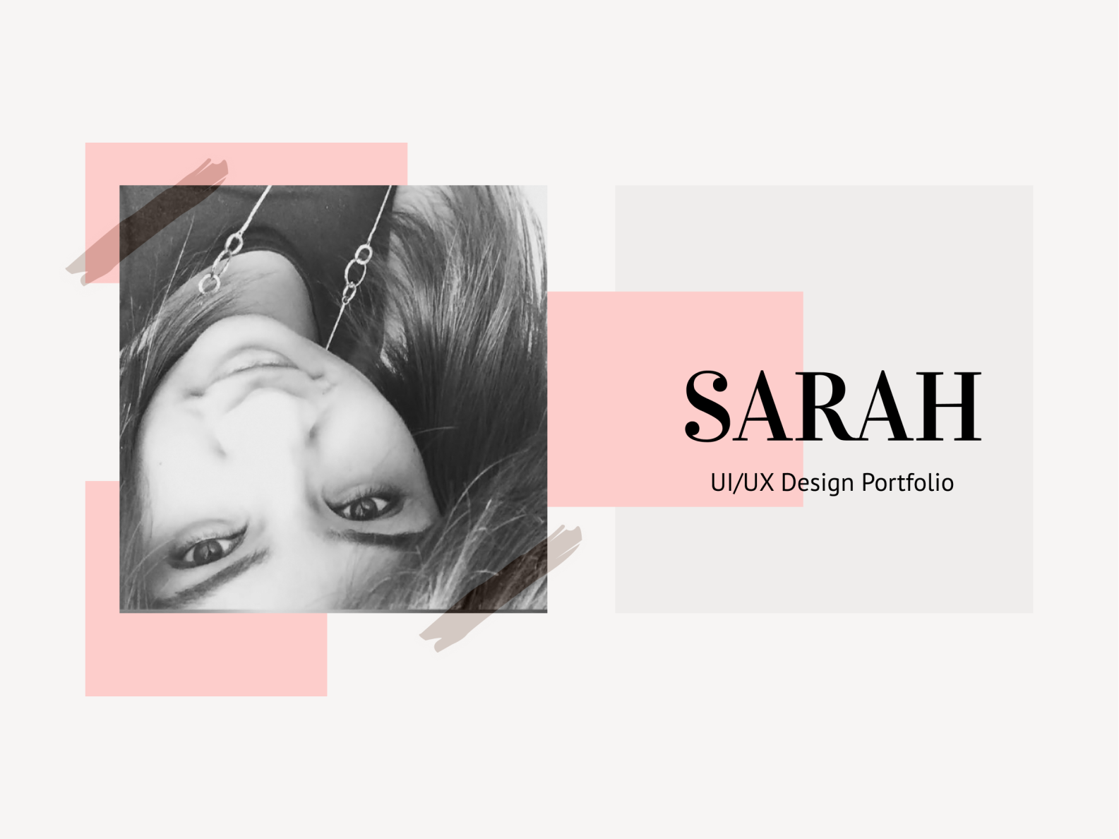 Portfolio Header by Sarah Suleri on Dribbble