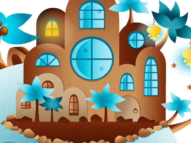 "Islander". Vector illustration by Julia Kirsanova on Dribbble