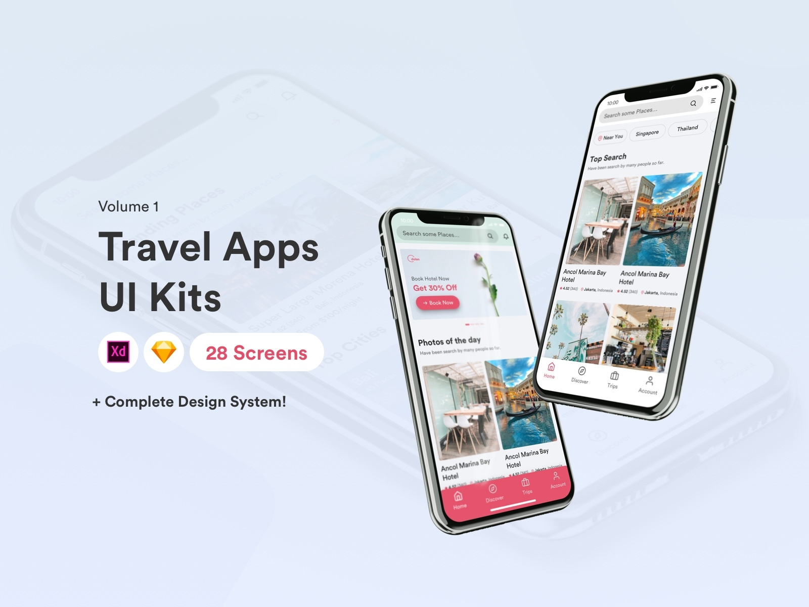 Travel App UI Kit by Sandy Syahbana on Dribbble