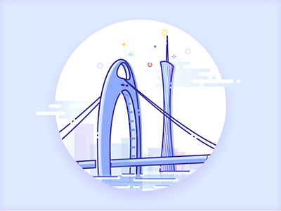 Guangzhou icon design by Qiuxiao Yan on Dribbble