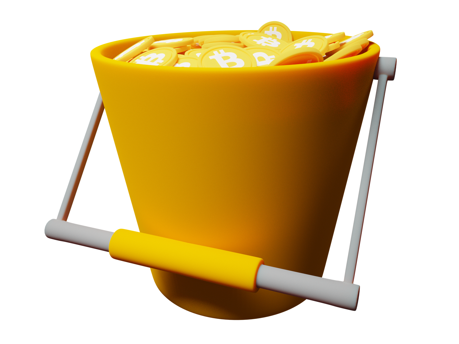 Bitcoin Bucket 3D Asset by Lyuben Stoyanov on Dribbble
