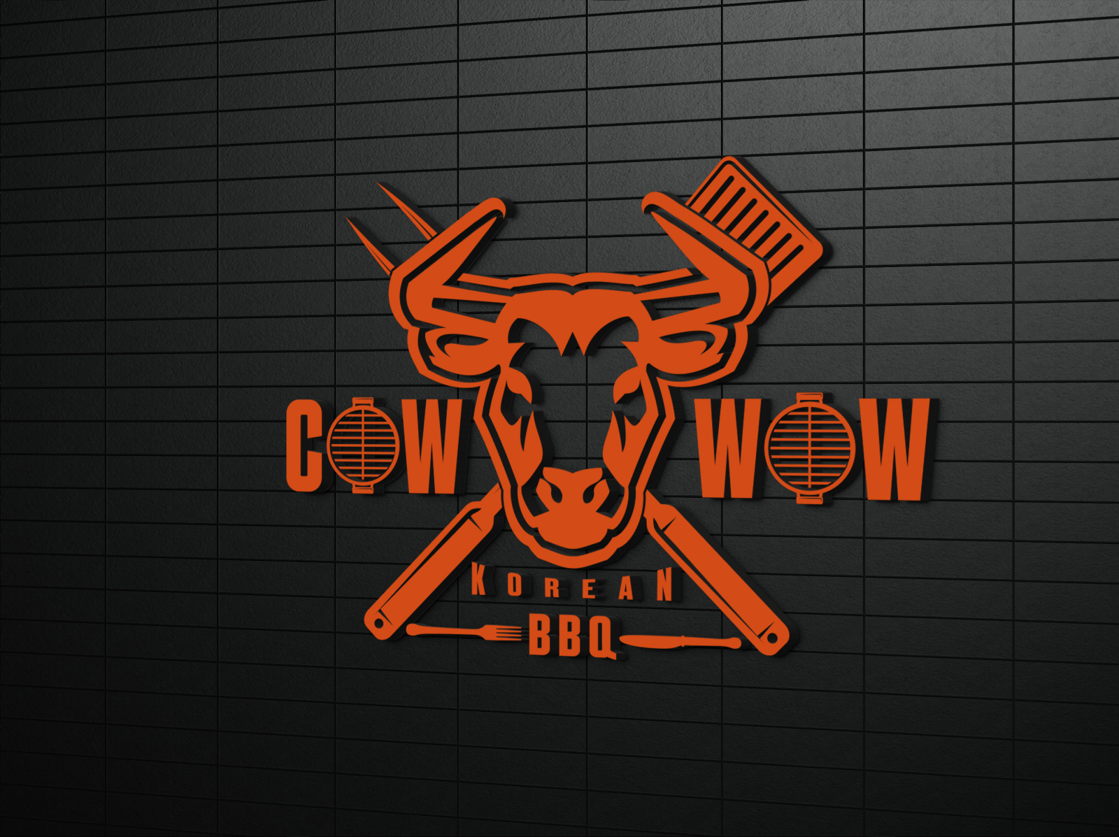 Smokey Delights: Design of a BBQ Restaurant Log COW WOW by Oasiuddin ...