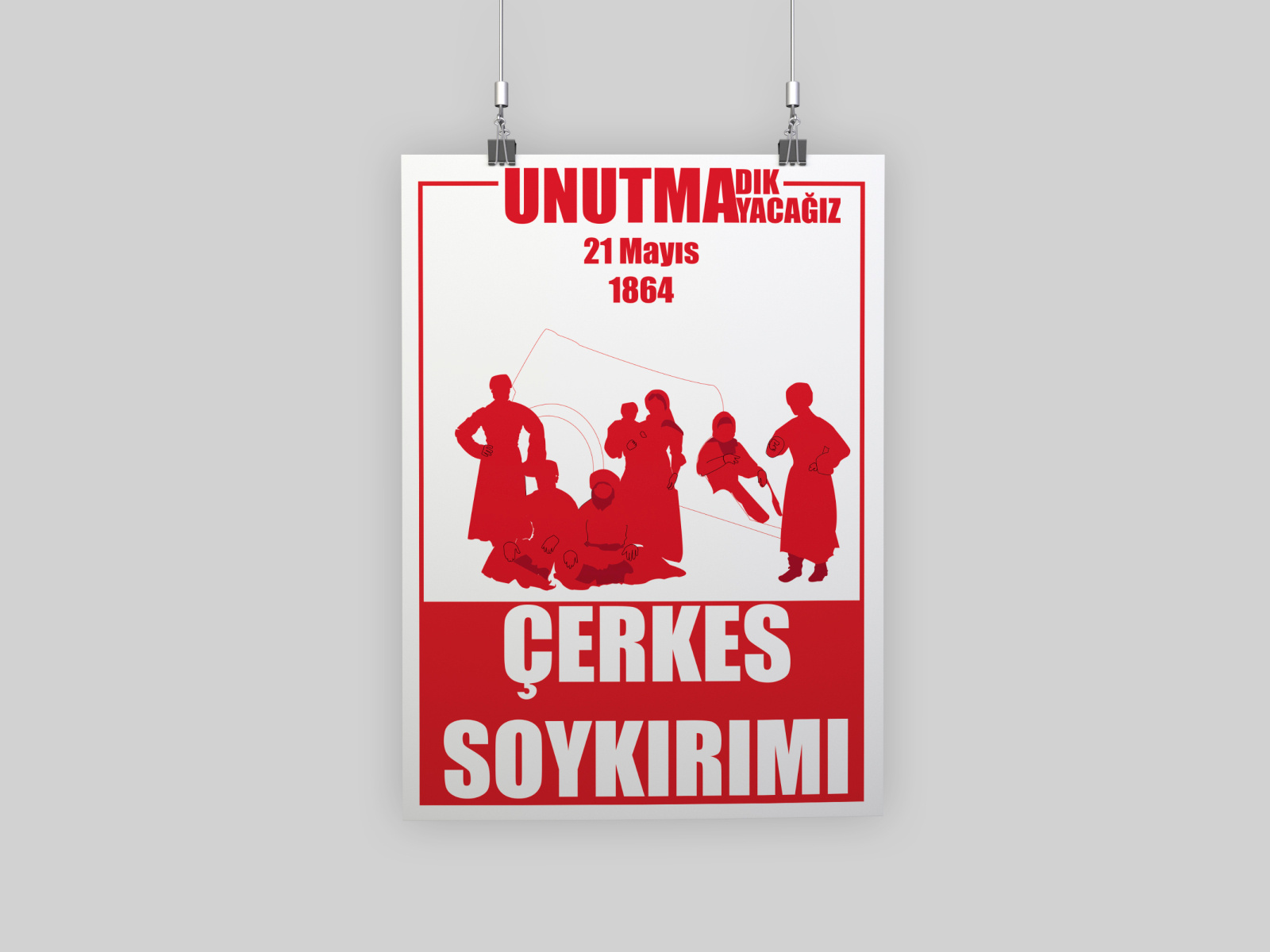 Circassian genocide poster design by Berilsu Kaygusuz on Dribbble