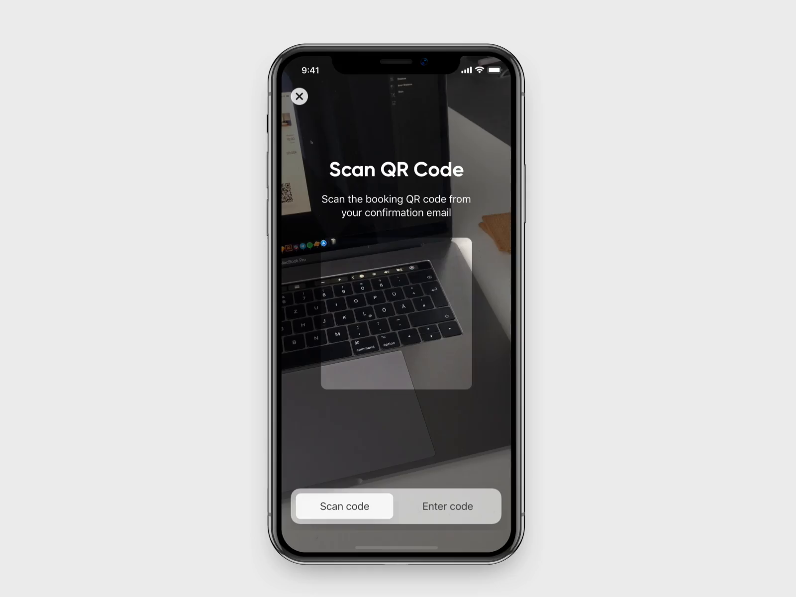 QR Code scanner microinteraction by Andreas Palmer for Holidu on Dribbble