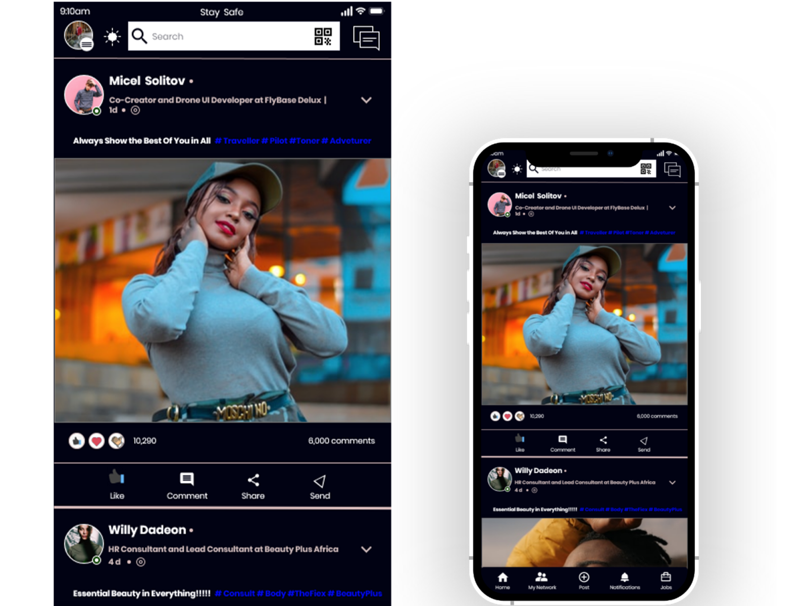 Linkedin Darkmode By Onyebuchi Omoigberale On Dribbble 