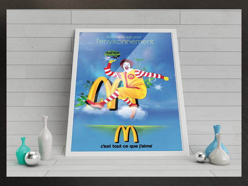 mc donald poster design by NB Design on Dribbble