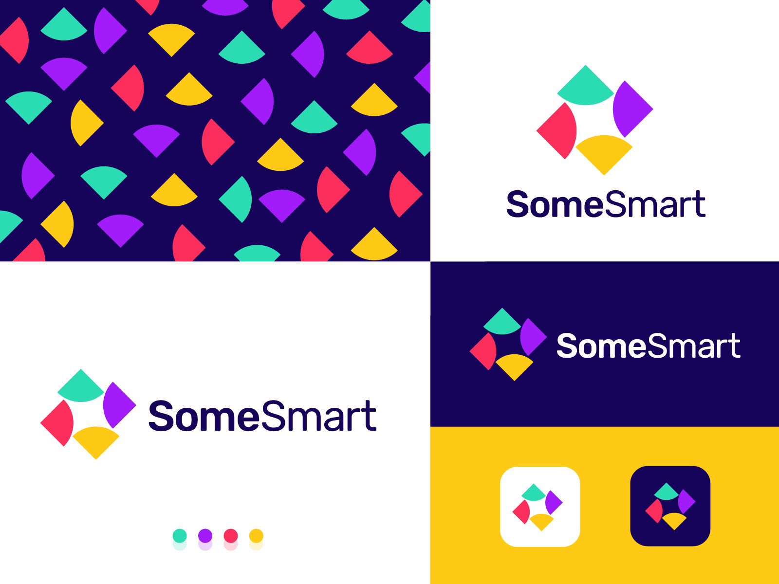 abstract logo for somesmart by Amir Sayem on Dribbble