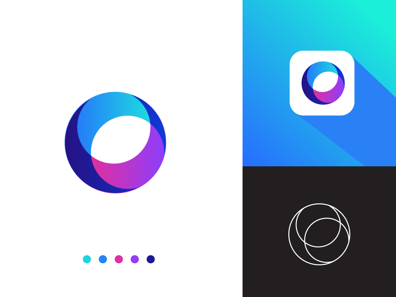 circle logo mark l modern circle mark by Amir Sayem on Dribbble