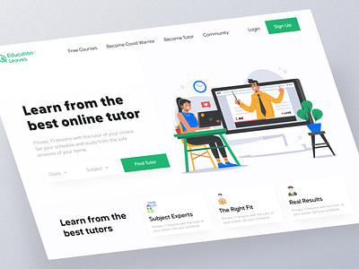 Education Leaves Header Exploration by Raju Husen on Dribbble