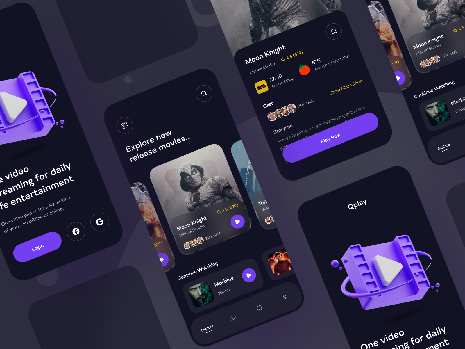 Qplay 🎬🎥 by Raju Husen on Dribbble