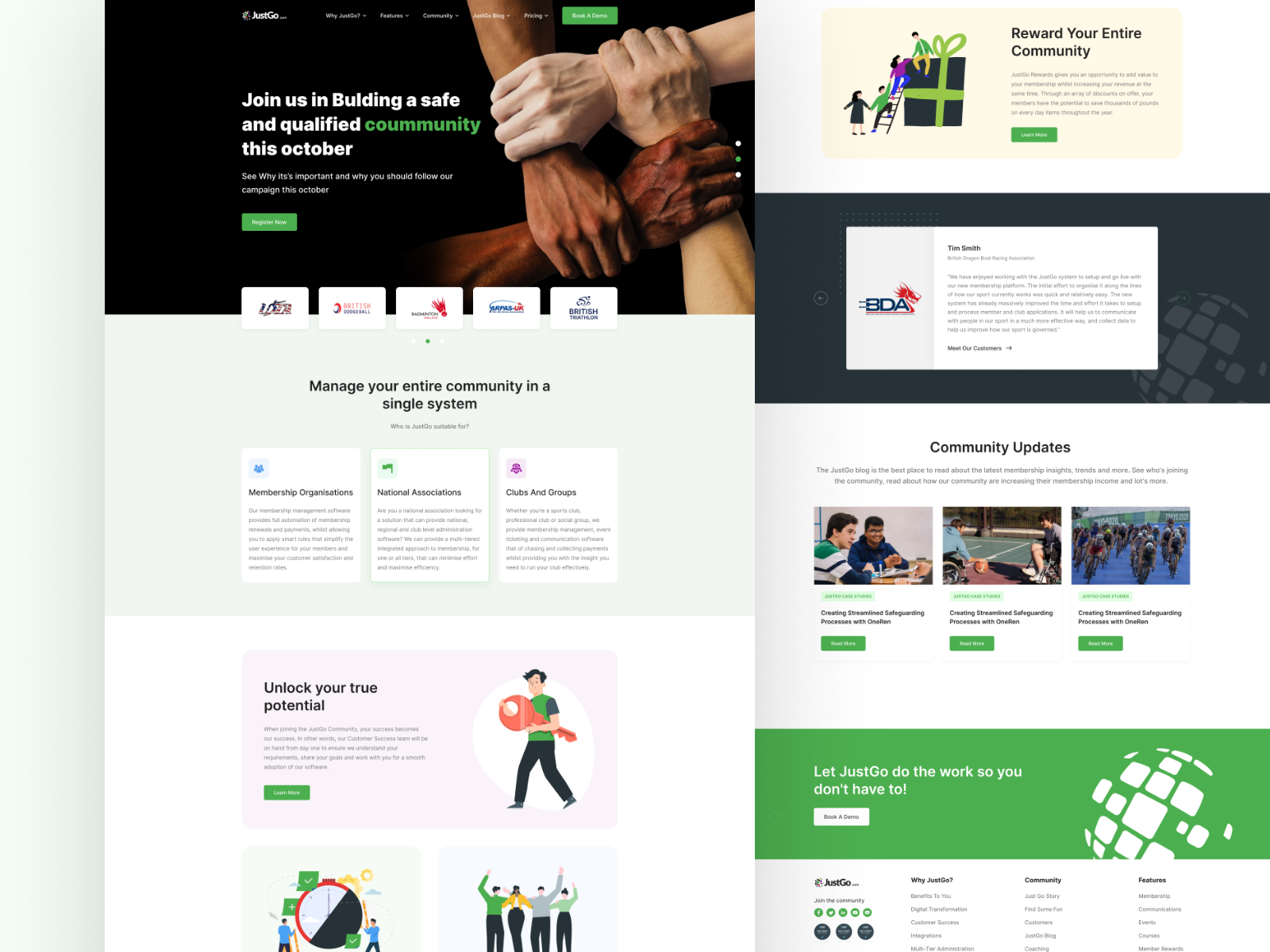 Community Landing Page Redesign by Md Yusuf Ali on Dribbble
