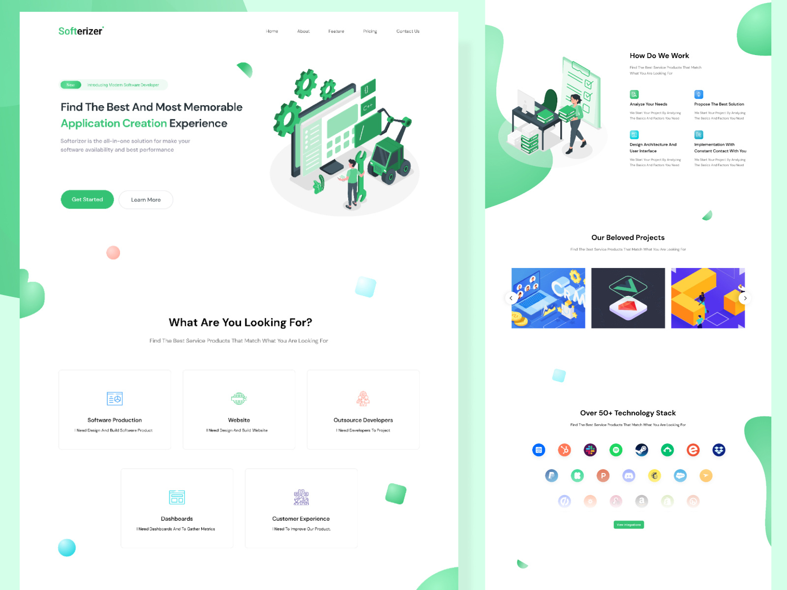 Software Agency Website by Dimzzz on Dribbble