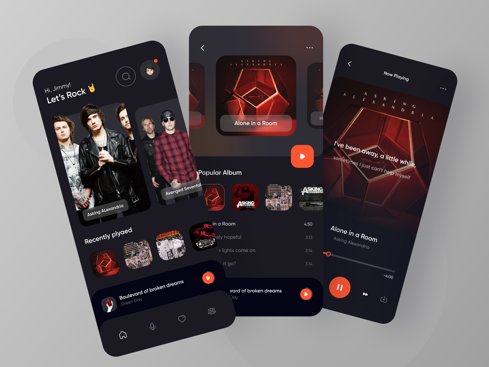 Rock Music Player Mobile App Exploration 🤘 by Happy Tri Milliarta for ...