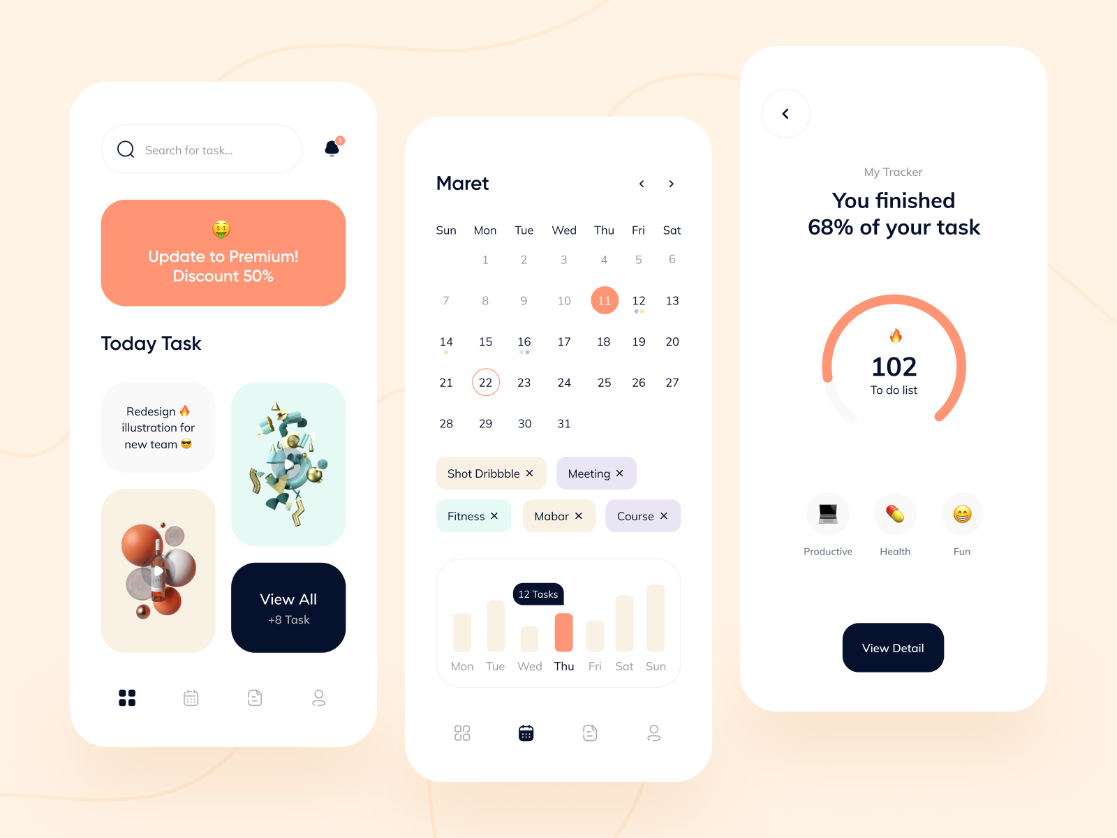 Daily Productivity Mobile Exploration By Happy Tri Milliarta For One 