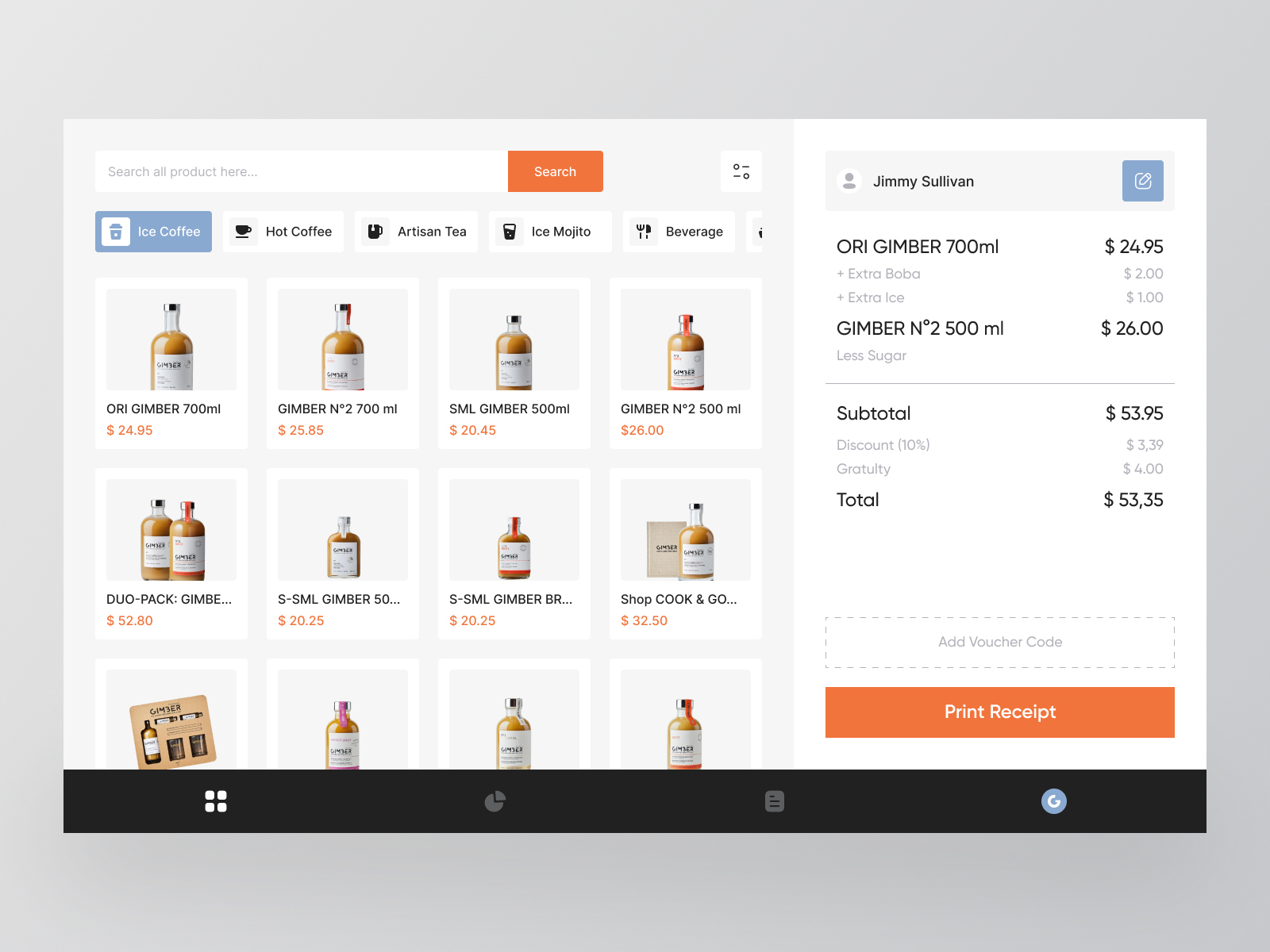 Cashiez - POS System of Coffee Shop by Happy Tri Milliarta for Odama on ...