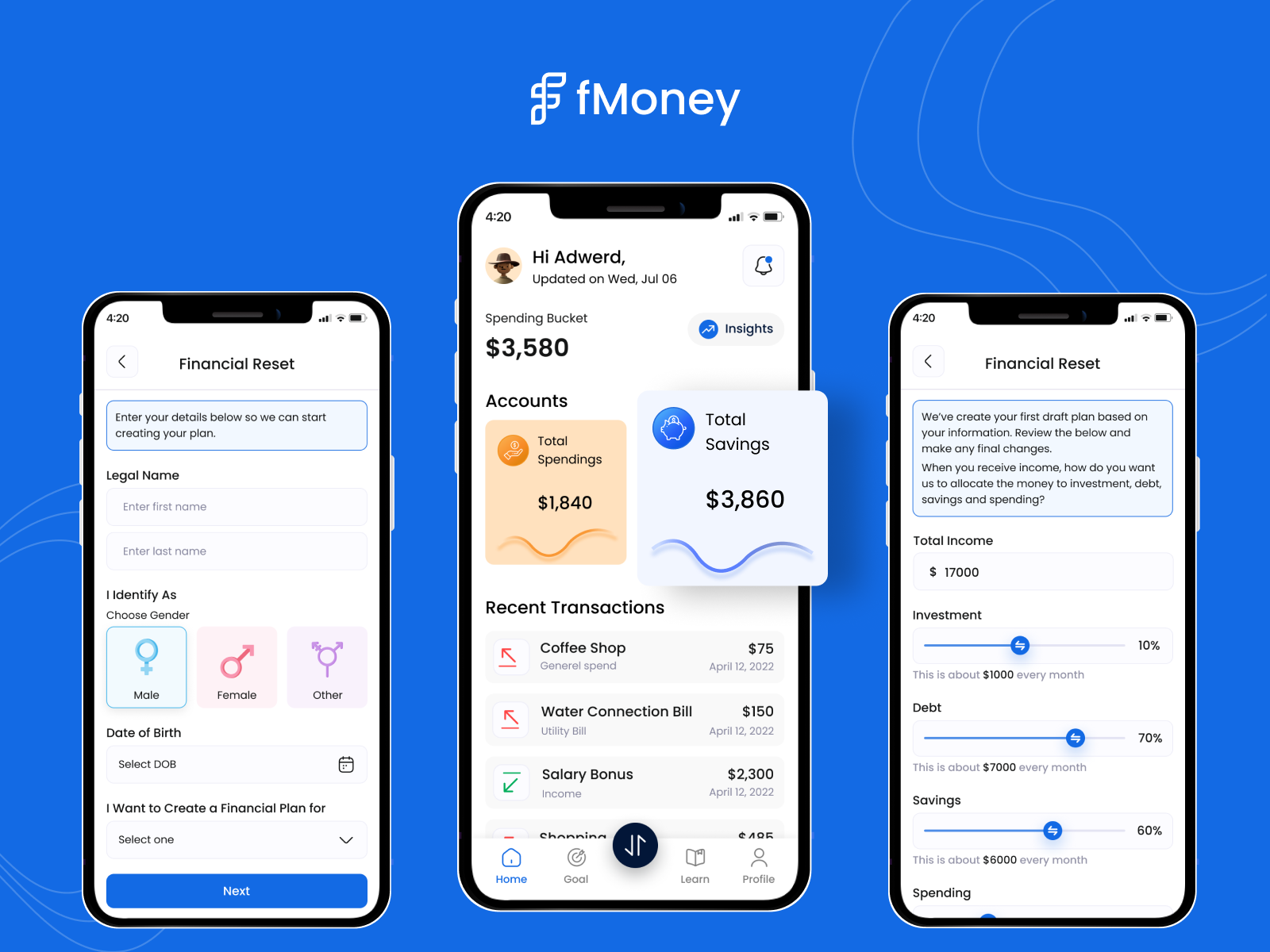 Finance Management App by Aman Suwaliya on Dribbble