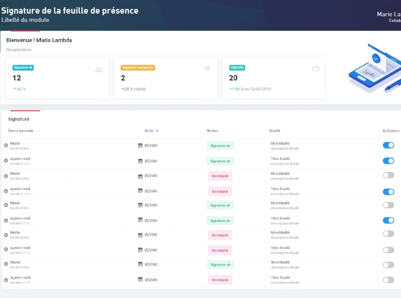 Maquette UI by frederic cayet on Dribbble