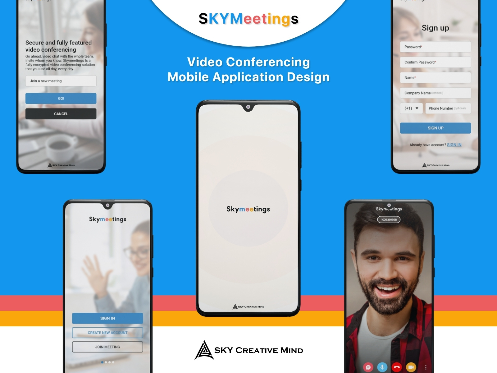 SKYMeetings Video Conferencing Mobile App Design v2.0 by SKY Creative ...