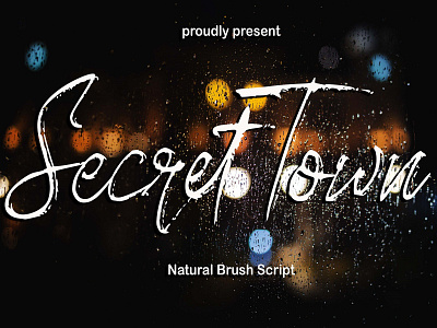 Secret Town - Natural Brush Script by Rizki Kurniawan on Dribbble