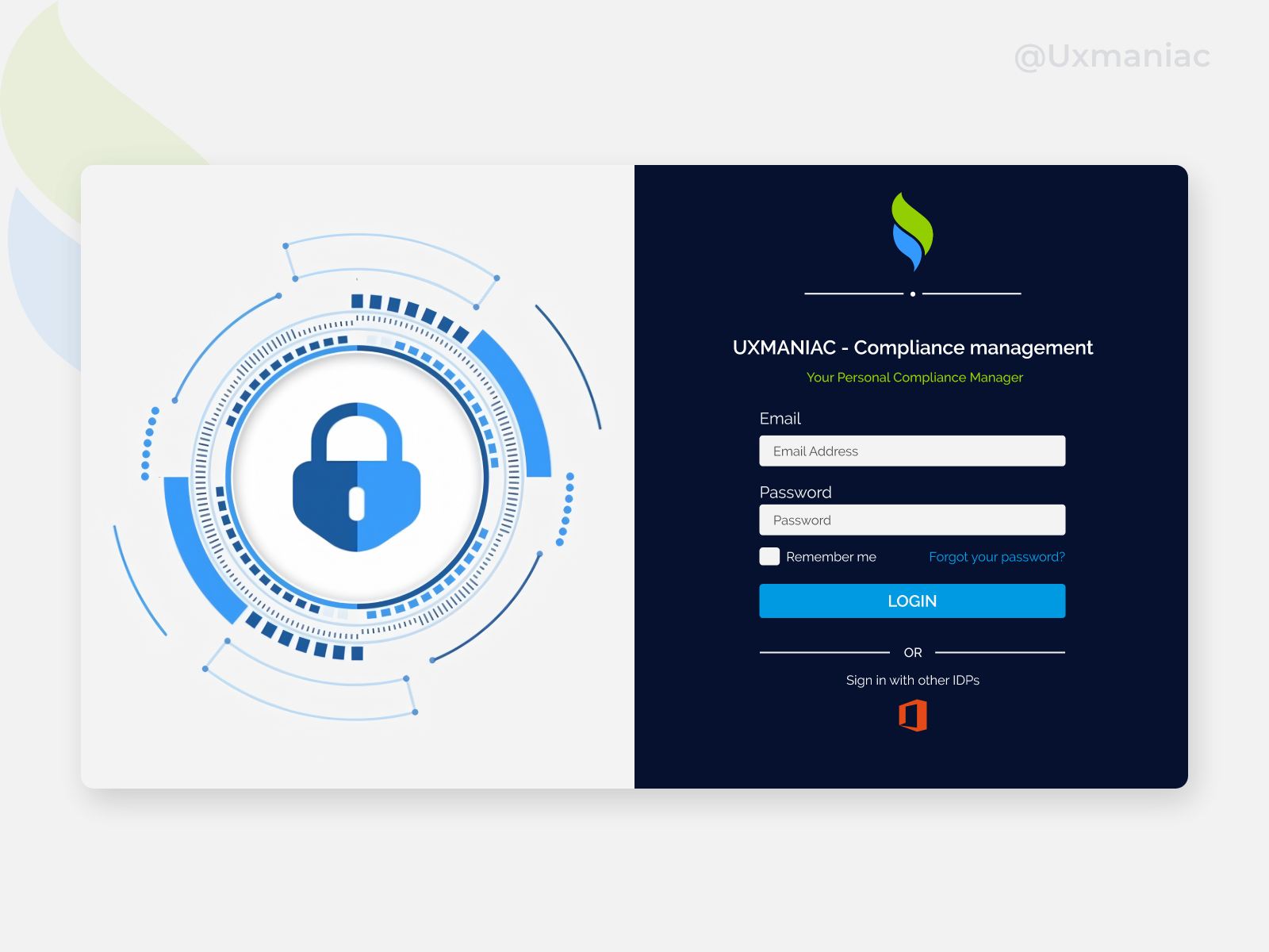 CRM Portal Login Page by Amit Yogiraj on Dribbble